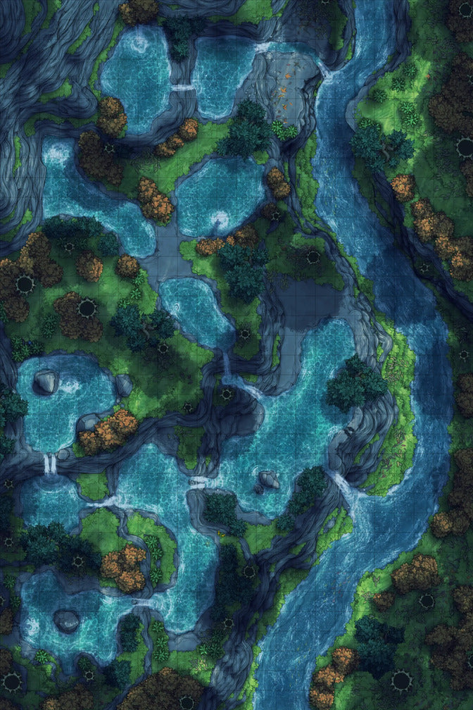 Hot Springs Onsen Bathhouse | D&D Battlemap | DnDungeon
